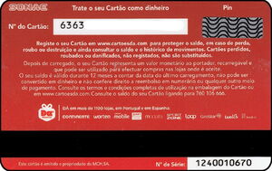 Cartão de Presente: Numeros Continente Sonae (Continente, Portugal ...