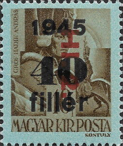 Stamp: Count András Hadik (1710-1790) field marshal (Hungary(Inflation ...