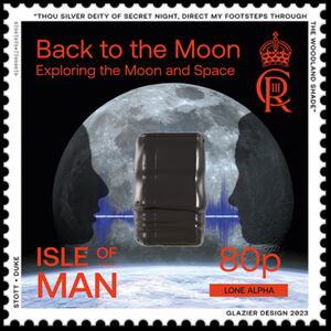 Stamp: Lone Alpha Data Center (Isle of Man(Back to the Moon (2023)) Sn ...