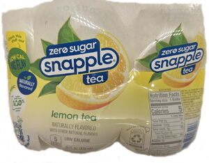 Drink Label: Snapple Zero Sugar Lemon (Snapple Beverage Corp., United ...