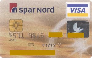 Bank Card: Spar Nord Visa (Spar Nord, DenmarkCol:DK-VI-0007