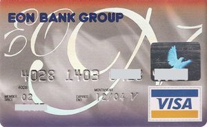 Bank Card: Eon Bank Group Visa (Eon Bank, MalaysiaCol:MY-VI-0004 💳