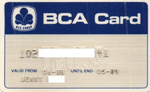 Cartões de bancos: BCA Card (Bank Central Asia, IndonésiaCol:ID-GM-0172