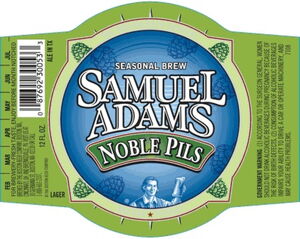 Drink Label: Samuel Adams Noble Pils (Boston Beer Co., United States of ...