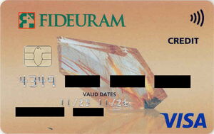 Bank Card: VISA - Fideuram Credit (Fideuram, ItalyCol:IT-VI-0204