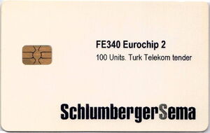 Tarjeta Telefónica: SchlumbergerSema Sample Card FE340 (Test, Proof ...
