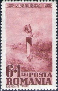 Stamp: "Rodica, the Water Carrier” (Romania(Birth Centenary of Nicolae ...