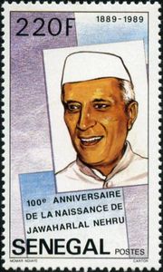 Stamp: Jawaharlal Nehru (1889-1964) (Senegal(Centenary of Jawaharlal ...