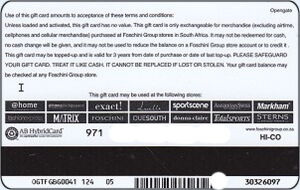 Gift Card: Marilyn Monroe (Foschini Group Stores, South Africa(Foschini ...