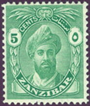 Stamp: Sultan Chalifa bin Harub (Zanzibar(Sultan Chalifa bin Harub and ...