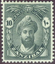 Stamp: Sultan Chalifa bin Harub (Zanzibar(Sultan Chalifa bin Harub and ...