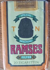 Maço de cigarros: Ramses (República Democrática AlemãCol:DD-CT-0015