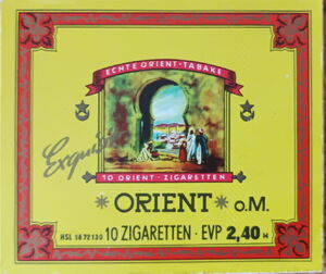 Cigarette Pack: Orient (Germany, Democratic Republic (DDR)Col:DD-CT-0016