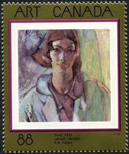 Stamp: Canadian Art - Vera by Frederick H. Varley (Canada(Masterpieces ...