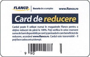 Gift Card: Flanco - bonus card (Flanco, Romania(Flanco) Col:RO-FLANCO-001