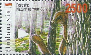 Stamp: Forests: Nature at your service (Indonesia(Environmental Care ...
