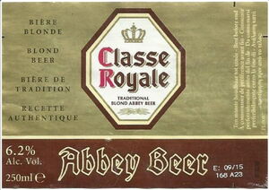 Drink Label: Classe Royale (Bierbrouwerij De Drie Hoefijzers ...