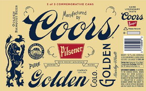 Drink Label: Coors Pilsener Golden Banquet (Coors Brewing Co., United ...
