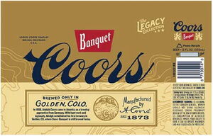 Drink Label: Coors Banquet Legacy Collection 1873 (Coors Brewing Co ...