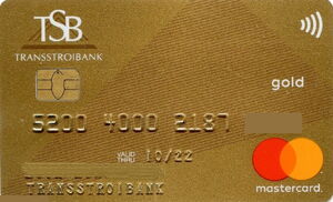 Bankkarte: TSB MC Gold (Transstroibank, RusslandCol:RU-MC-3305