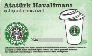 Gift Card: Atatürk Havalimanı 01 (Starbucks, Türkiye (Turkey)(Partner ...