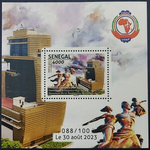 Stamp: Inauguration of PAPU Tower, Arusha, Tanzania (SenegalCol:SN 2023 ...