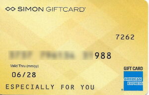 Gift Card: Simon - Yellow Pattern (American Express, United States of ...