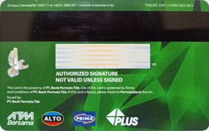 Bank Card: PermataDebit Plus (Permata Bank, IndonesiaCol:ID-VI-0109