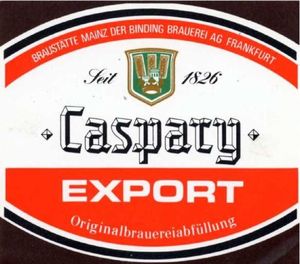 Drink Label: Caspary Export (Mainzer Aktien-Bierbrauerei, Germany ...