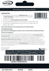 Gift Card: Steam (Fast card, Netherlands(Fast card) Col:NL-FAST-002