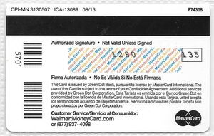 Gift Card: Walmart - Black Card (MasterCard, United States of America ...