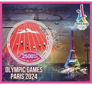 Frimärke: Sports Summer Olympic Games 2024 in Paris I (Komorerna ...