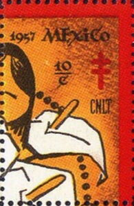 Stamp: Aztec Year - 1957 (Mexico: Cinderella Stamps(Antituberculosis ...