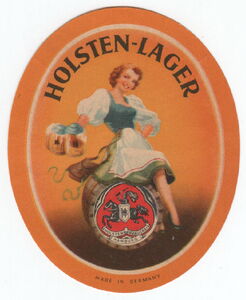 Drink Label: Holsten Lager (Holsten-Brauerei AG, Germany, Federal ...