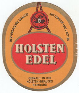 Drink Label: Holsten Edel (Holsten-Brauerei AG, Germany, Federal ...
