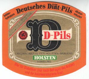Drink Label: Holsten Diät Pils (Holsten-Brauerei AG, Germany, Federal ...