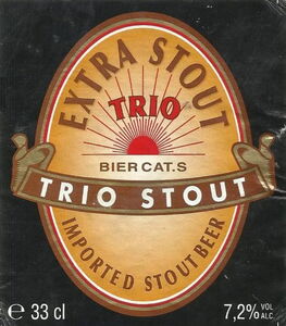 Drink Label: Trio Extra Stout (Trio Brouwerij, NetherlandsCol:NL-BEER ...