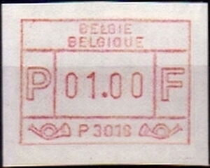 Stamp: With identification number - Lier 1 - P3018 - Type II (Belgium ...