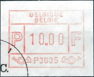 Stamp: With identification number - Arlon 1 - P3035 - Type I (Belgium ...