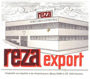 Drink Label: REZA Export (Klosterbrauerei Biburg, Germany, Federal ...