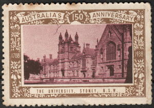 Stamp: The University Sydney, NSW (Australia: Cinderella Stamps(150th ...