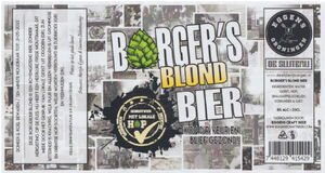 Drink Label: Borgers Blond (Eggens Craft Beer, NetherlandsCol:NL-BEER ...