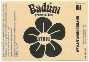 Drink Label: Badùm (Cervezas Artesanas Baix Maestrat S.L., SpainCol:ES ...