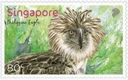 Stamp: Philippine Eagle (Pithecophaga jefferyi) (Singapore(Bird ...