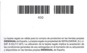 Gift Card: Desigual (Desigual, Spain(Desconocida) Col:ES-Dsg-006