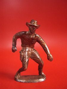 Meal Toy: Bat Masterson / copper (Kinder Surprise, Italy(Kinder ...