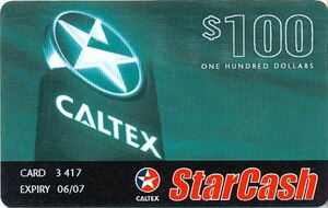 Gift Card: Caltex (Caltex, Australia(Caltex) Col:AU-CALT-003-0100-0706