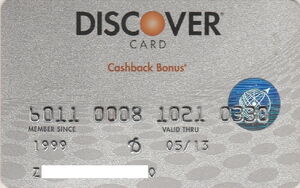 Bank Card: Discover card Cashcard Bonus (Discover, United States of ...