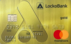 Bank Card: Logo Gold (LOCKO-Bank, RussiaCol:RU-MC-1734.07