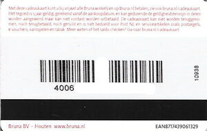 Gift Card: Balonnen (Bruna, Netherlands(Bruna) Col:NL-BRUNA-012b 💳